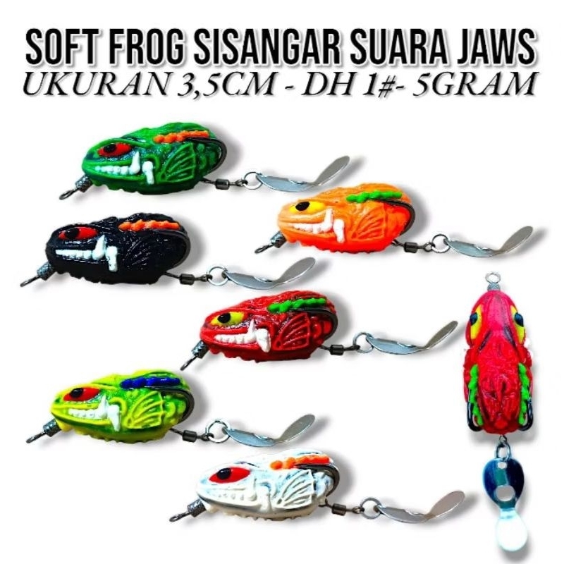 SOFT FROG SI SANGAR 3.5 CM, 3.8 CM AND 4 CM ACTION FILLED SOFT FROG ...