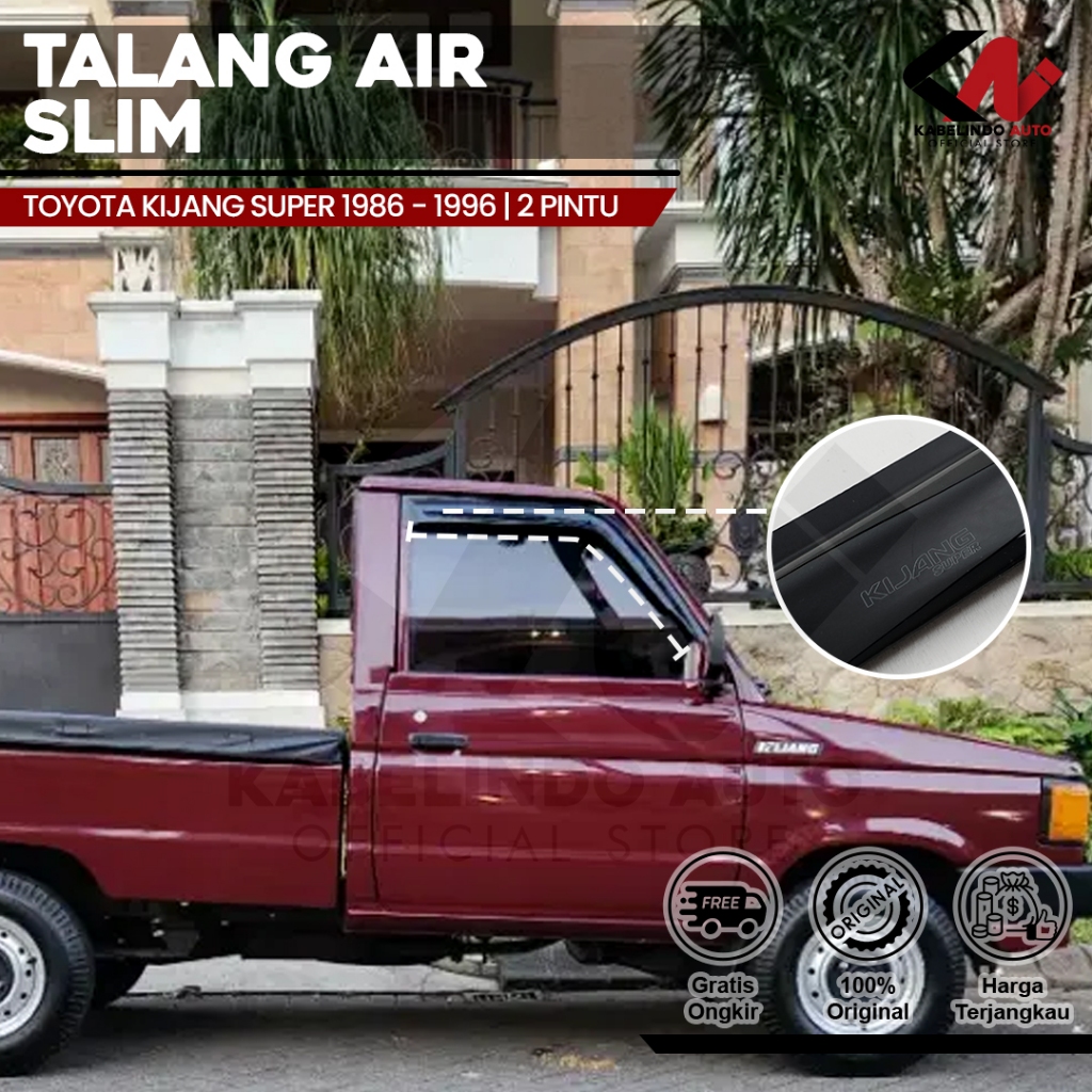 Toyota Kijang Super Car Door Water Gutters 1986 - 1996 Slim 2 Door ...