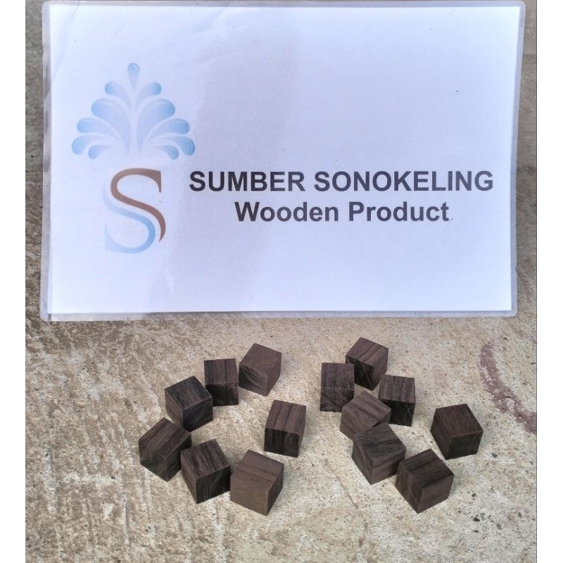 KAYU Custom SONOKELING Wood Cube Blocks | Shopee Malaysia