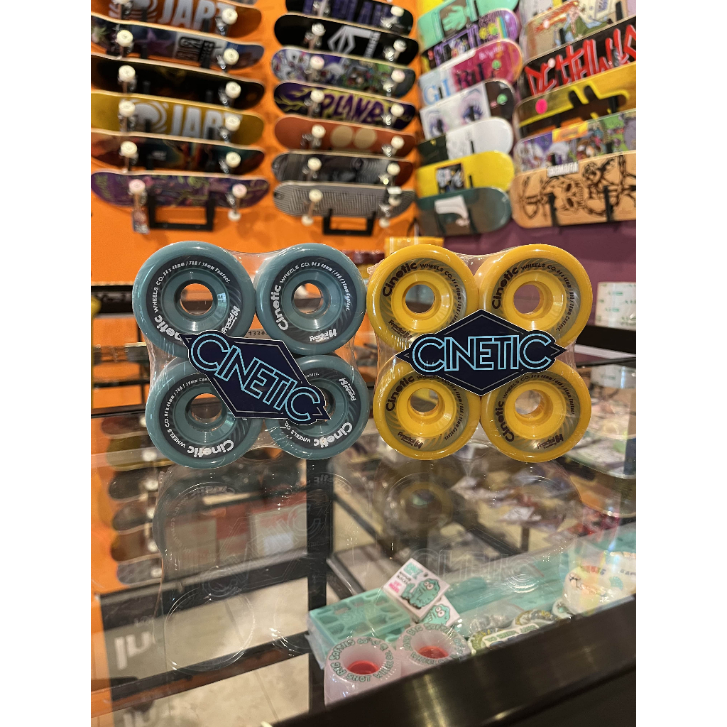 Kinetic Wheels Fractal 64mm 78A 80A Wheels Pack. Cruiser Surfskate ...
