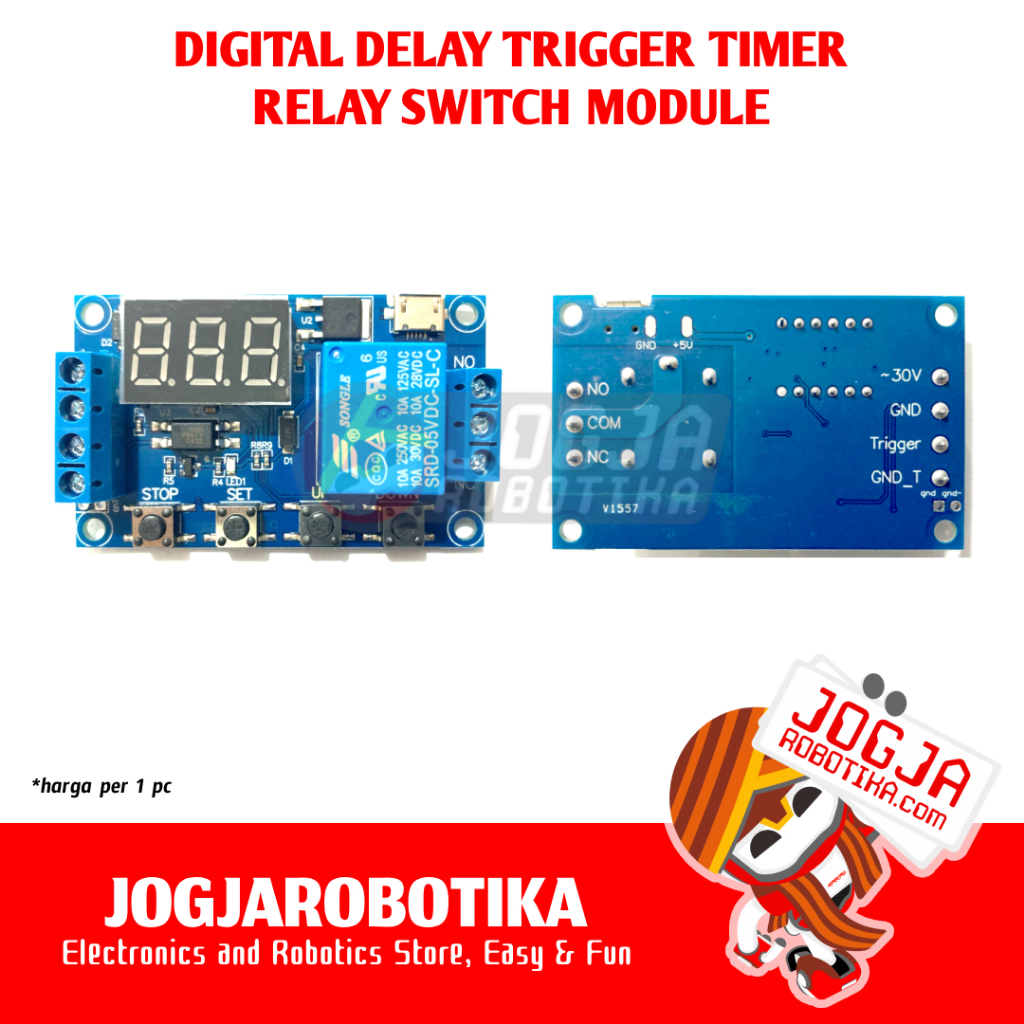 Digital Delay Trigger Timer Relay Switch Module 5-30Vdc Micro USB | Shopee Malaysia
