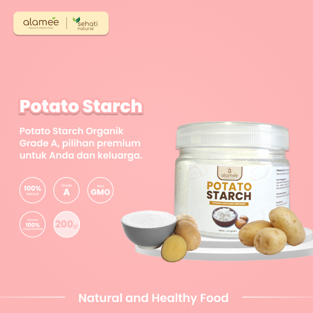 Alamee Fine Potato Flour Potato Starch PREMIUM Cake Flour Mashed Long ...