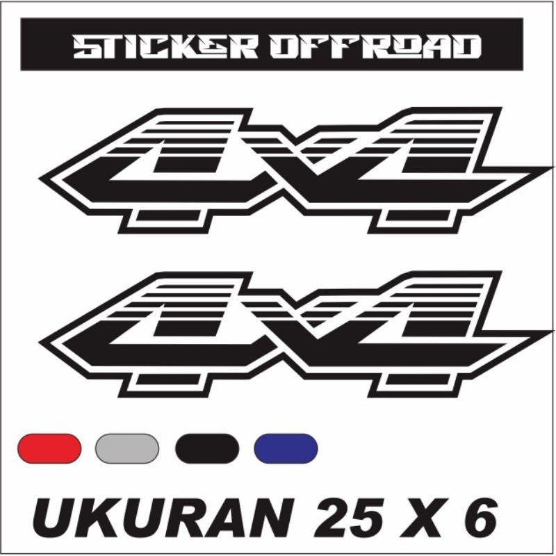 4x4 offroad sticker, off-road car sticker, window sticker | Shopee Malaysia