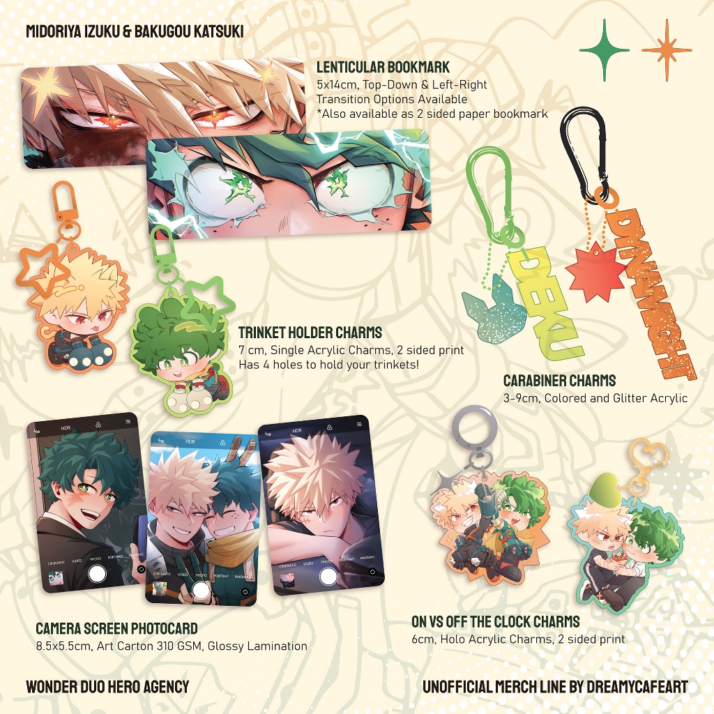 Mha Wonder Duo Hero Agency Merch | Shopee Malaysia