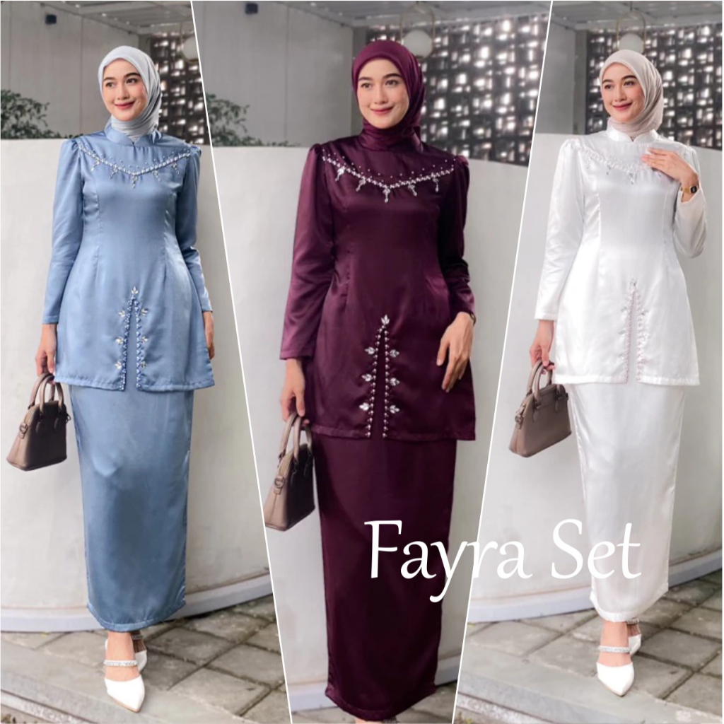 FAYRA ONESET MODERN MALAY KEBAYA SEQUENCE KURUNG BAJU BRIDESMAID ...