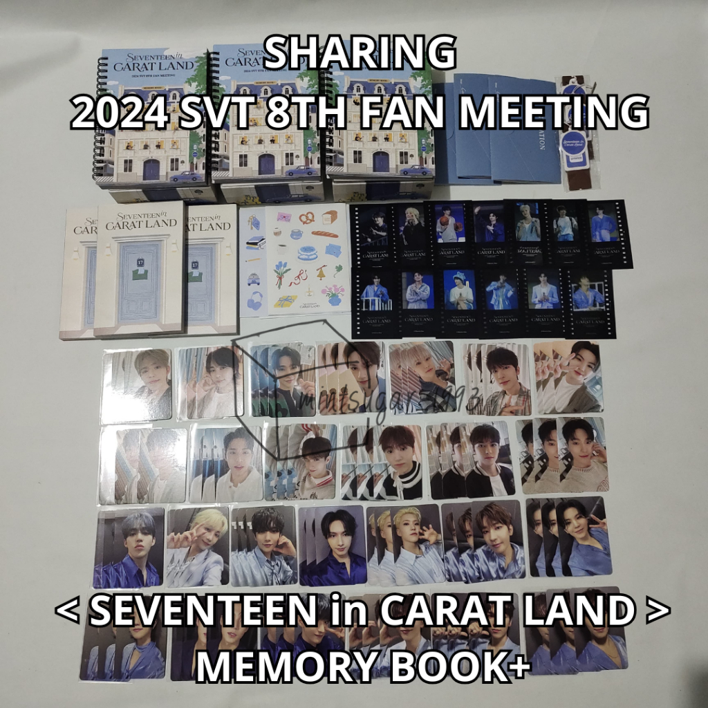 Sharing UNIT 2024 SVT 8TH FAN MEETING MEMORY BOOK+ ( caratland scoups jeonghan joshua jun hoshi ...