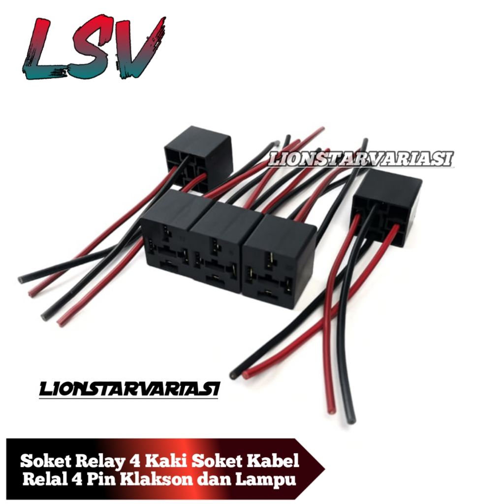 4 Pin Foot Relay House Cable Socket RE4P Relay Socket 4 Foot Universal ...