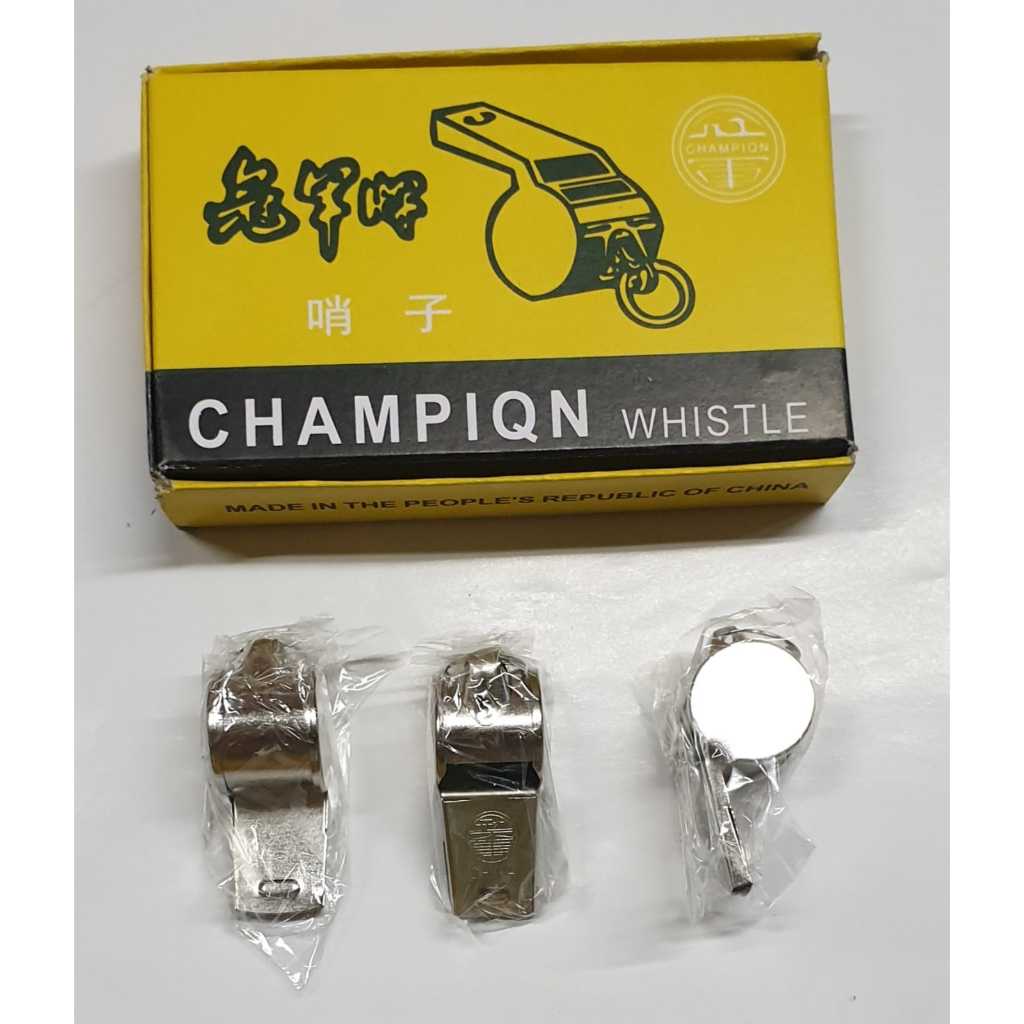 Single METAL MATERIAL CHAMPION WHISTLE / PLUIT (PER 1 PC) | Shopee Malaysia