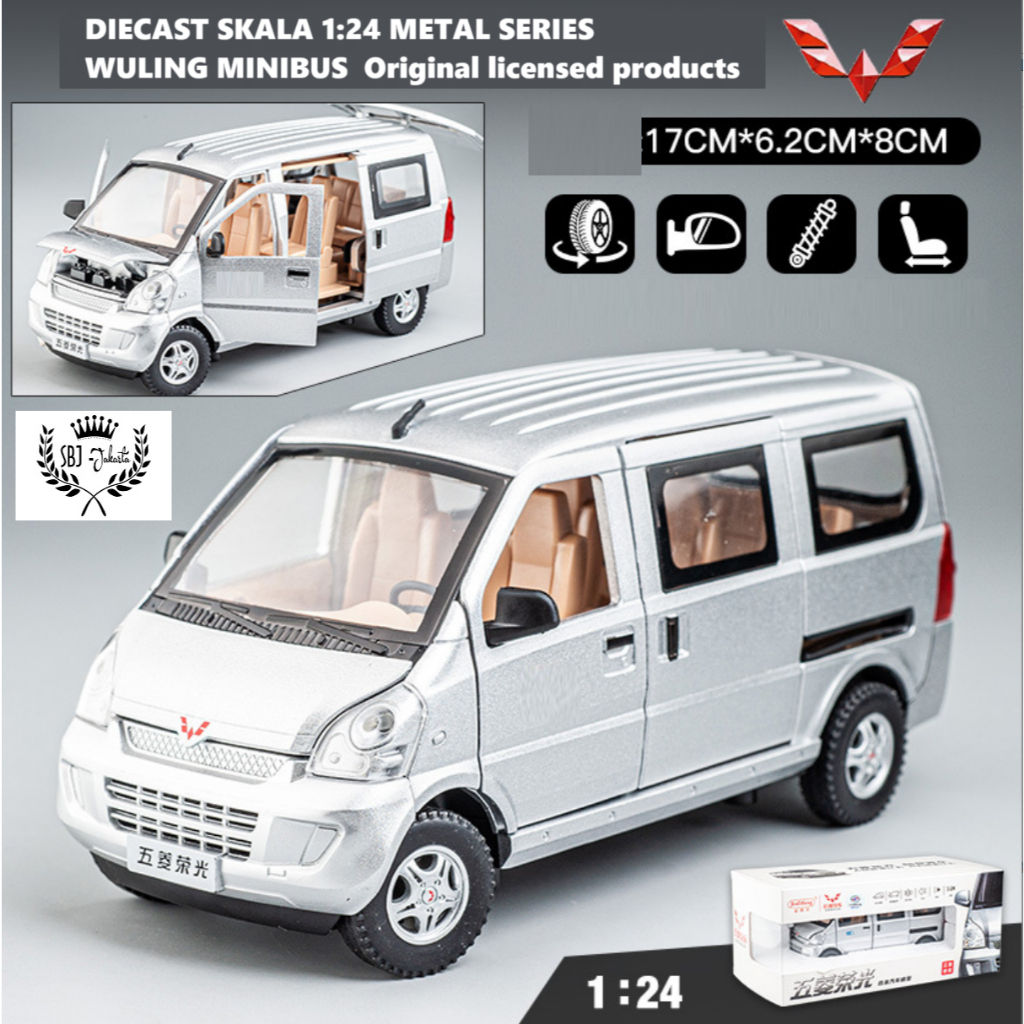 Wuling minibus 1:24 Scale Metal series large size Diecast car | Shopee ...