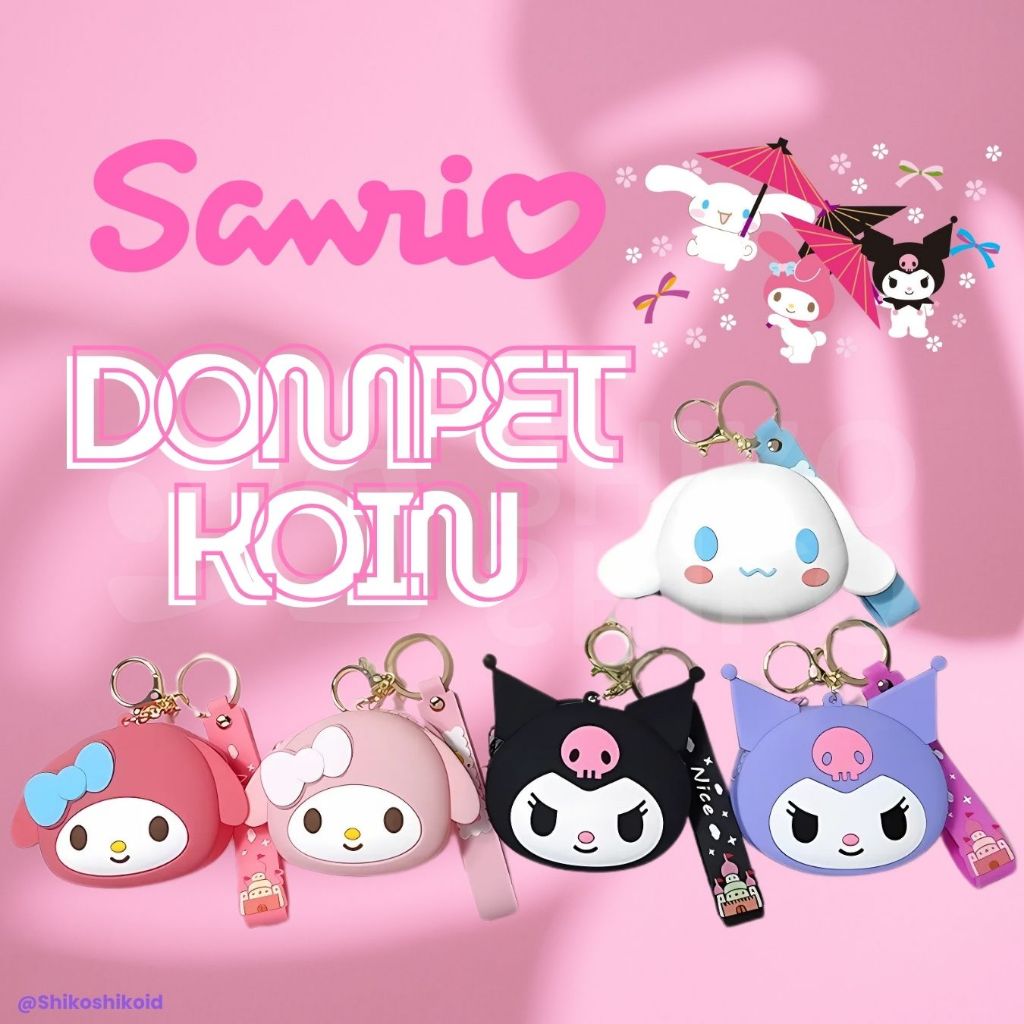 GANTUNGAN Dmksan Rubber Coin Wallet Small Rubber Wallet Sanrio Kuromi ...