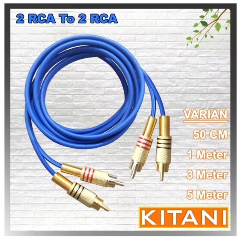 Jack 2 rca gold to 2 rca gold sound system cable, original quality ...