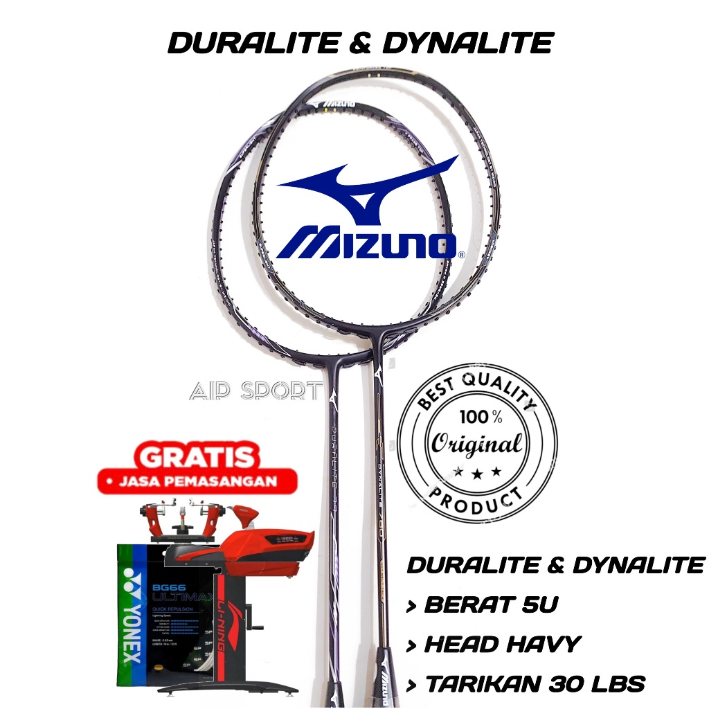 Mizuno Dynalite Duralite Original Badminton Racket 30 Lbs | Shopee Malaysia
