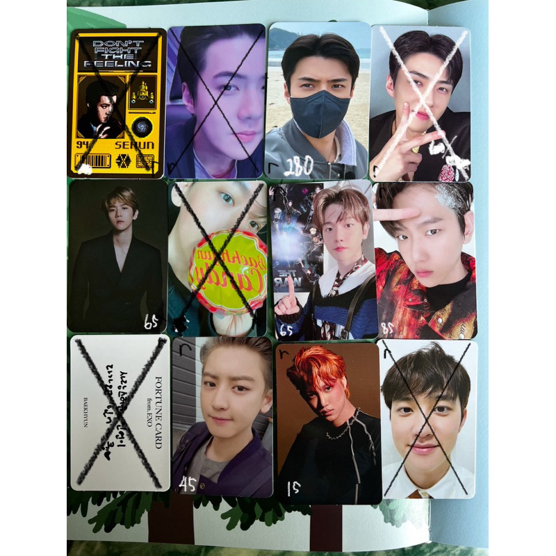 [ Ready ] exo photocard official id card dftf ar selca necklace ...