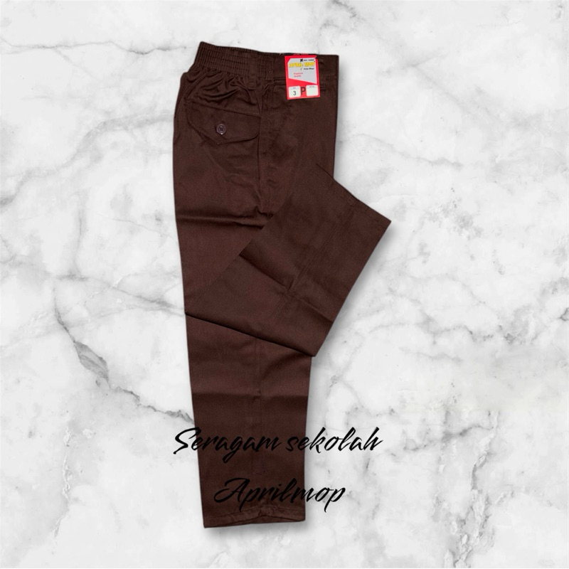 April SCHOOL UNIFORM MOP SCOUT PRIMARY SCHOOL TROUSERS PLAIN LONG BROWN ...