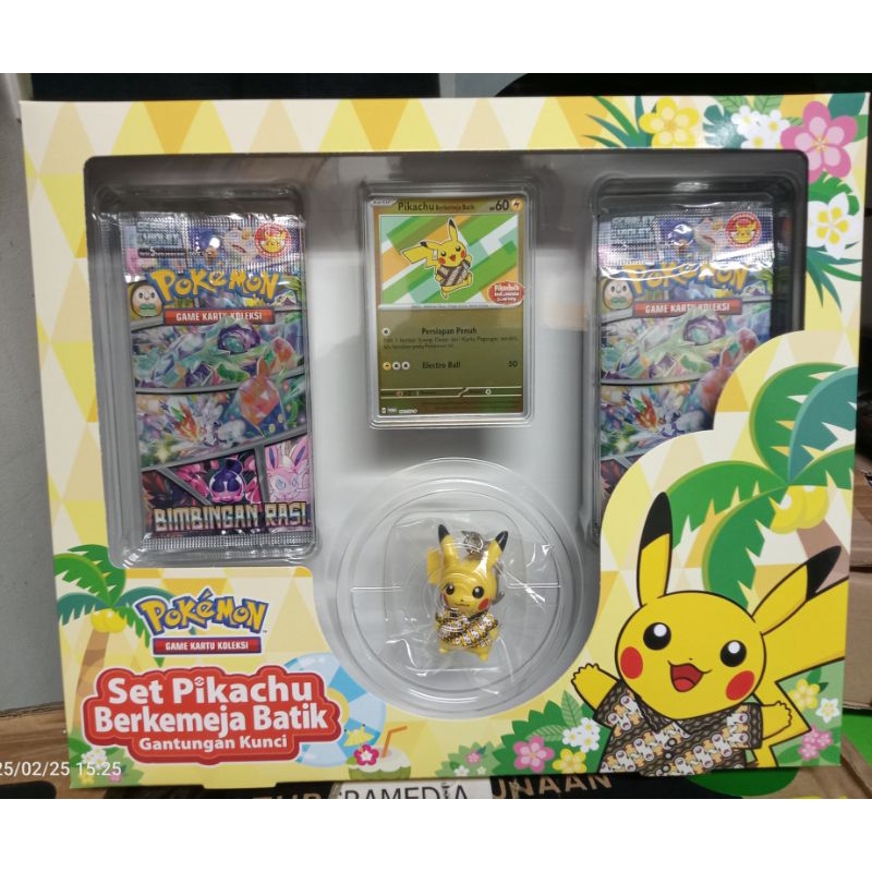 (pokemon Game card collection set pikachu with batik shirt) | Shopee ...