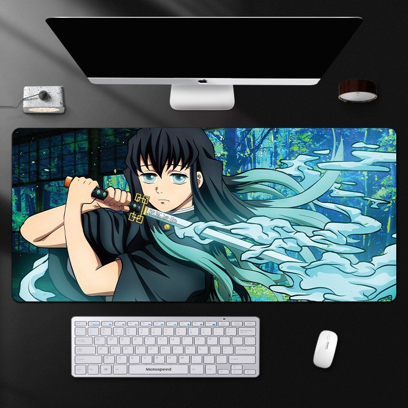 Kimetsu no yaiba muichiro tanjiro nezuko anime Mouse pad 80 X 30 ...