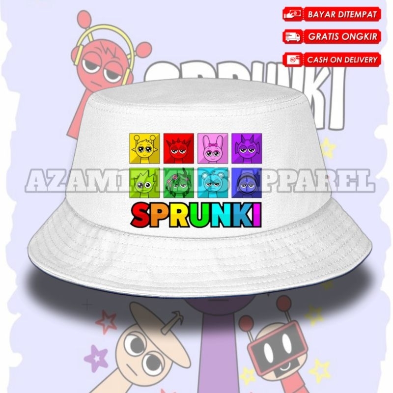 Children's Bucket Hat Sprunki Incredibox All Characters Raddy Oren ...
