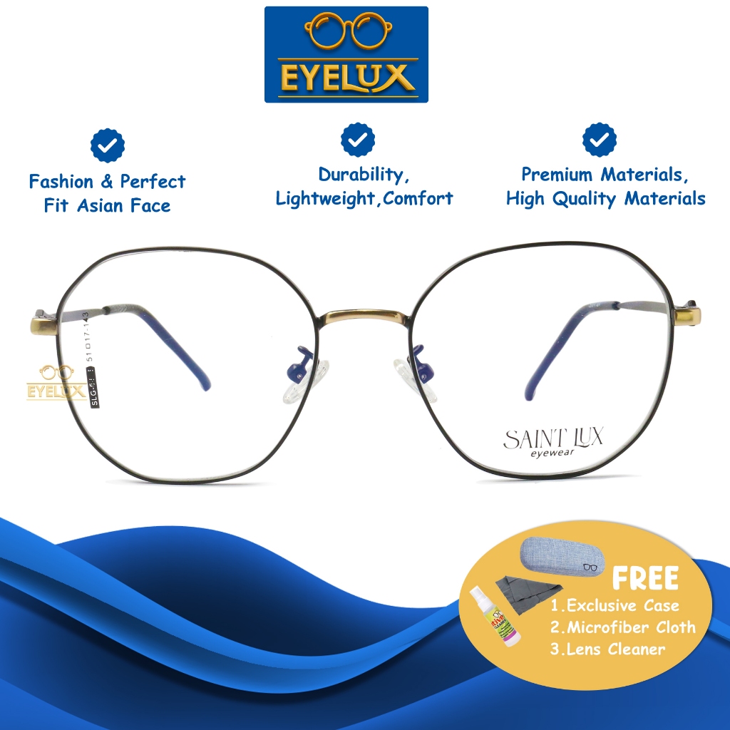 Saint Lux Eyewear / SL G-5815 / 51-17-143 / ORIGINAL Saint Lux Glasses Frame | Shopee Malaysia