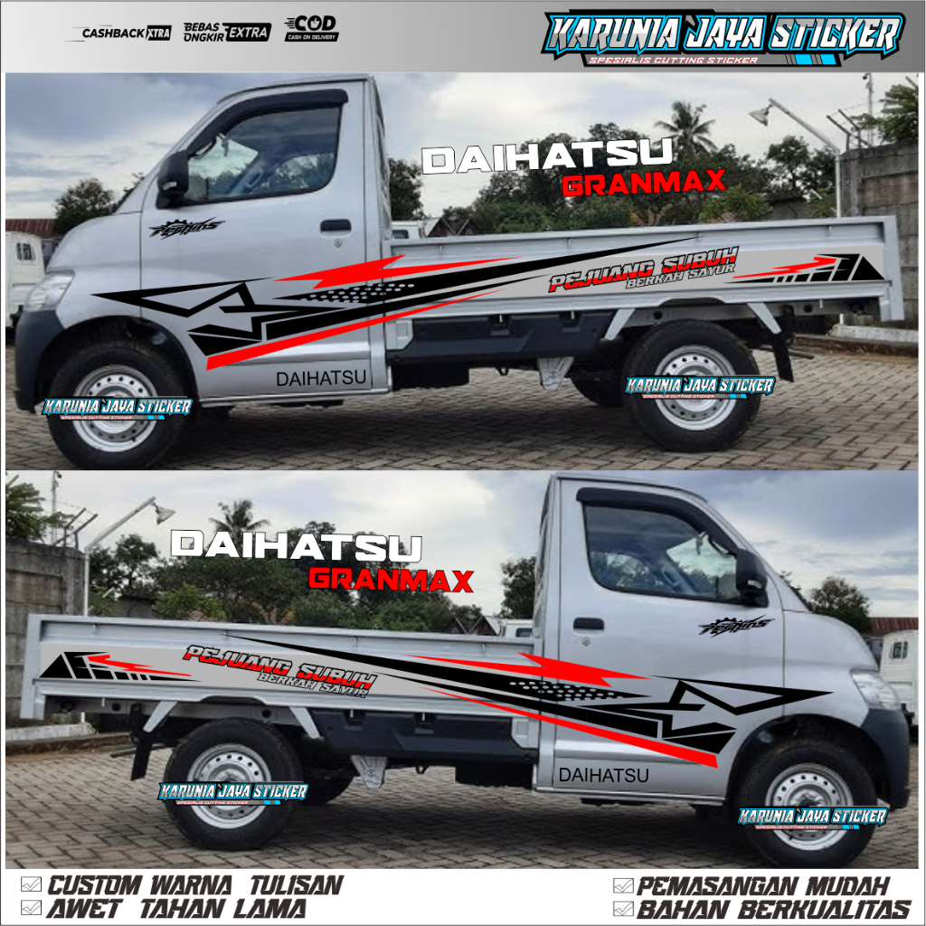 Latest Daihatsu Grandmax Pick Up Car Accessories Stickers 2023,L300,Apv ...