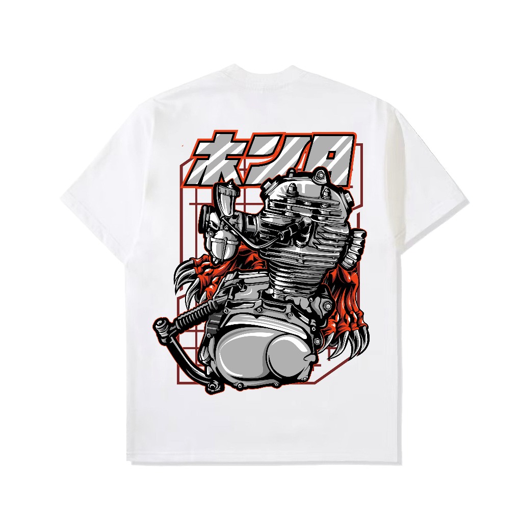MESIN Oversize T-SHIRTS FOR MEN WOMEN SUNMORI ENGINE MOTORCYCLE HONDA ...