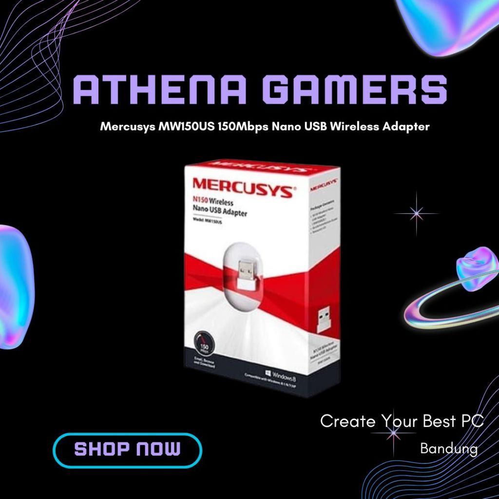 Mercusys MW150US 150Mbps Nano USB Wireless Adapter | Athena Gamers ...
