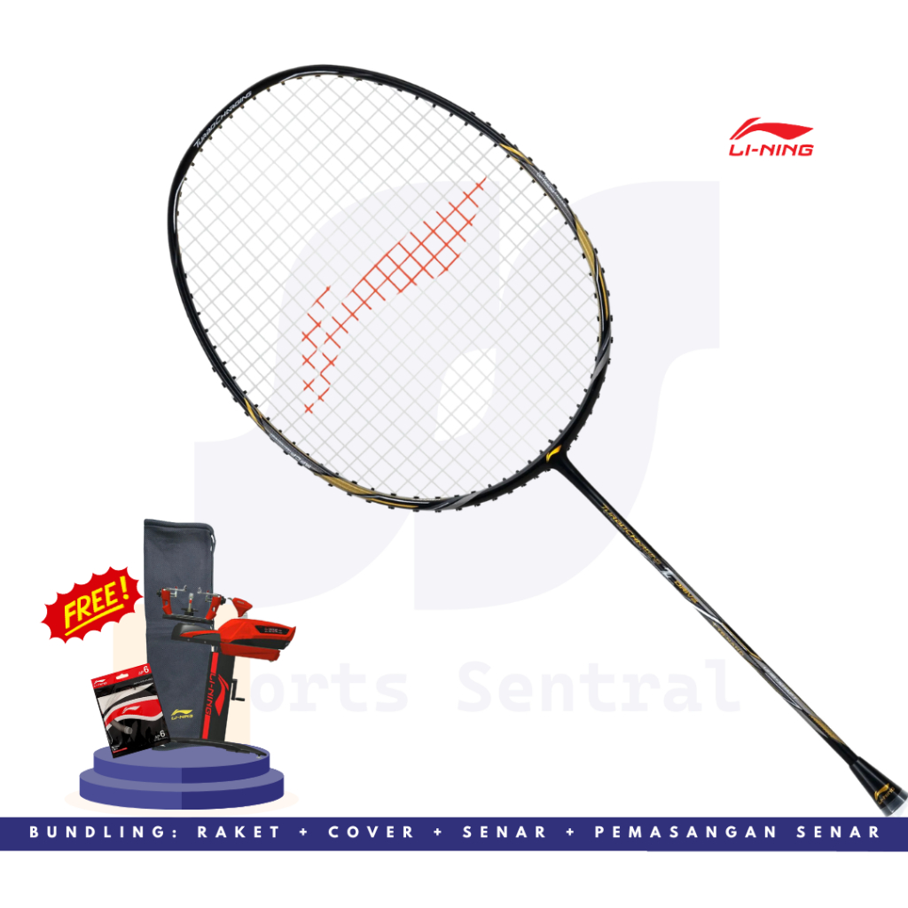 Li-ning Badminton Racket Turbo Charging Z Drive Free Cover + Strings ...