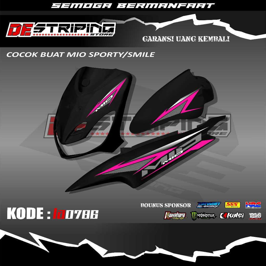 Mio SPORTY COOL STRIPING STICKERS LIST OF SEMIFULL MOTORCYCLE RACING ...