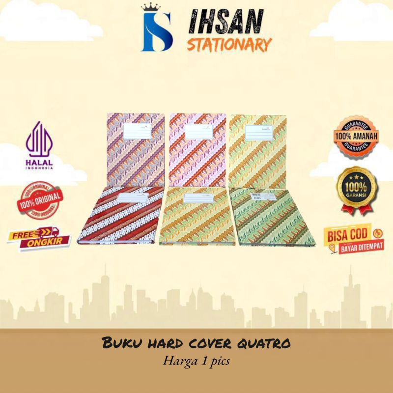 Kwarto Paperline/okey Hard Cover Book 100 Sheets (1 Pcs) | Shopee Malaysia