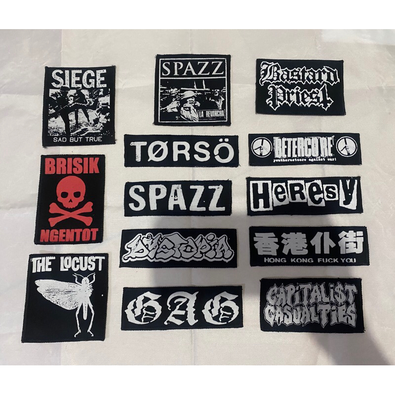Hardcore grindcore powerviolance punk emblem patch | Shopee Malaysia