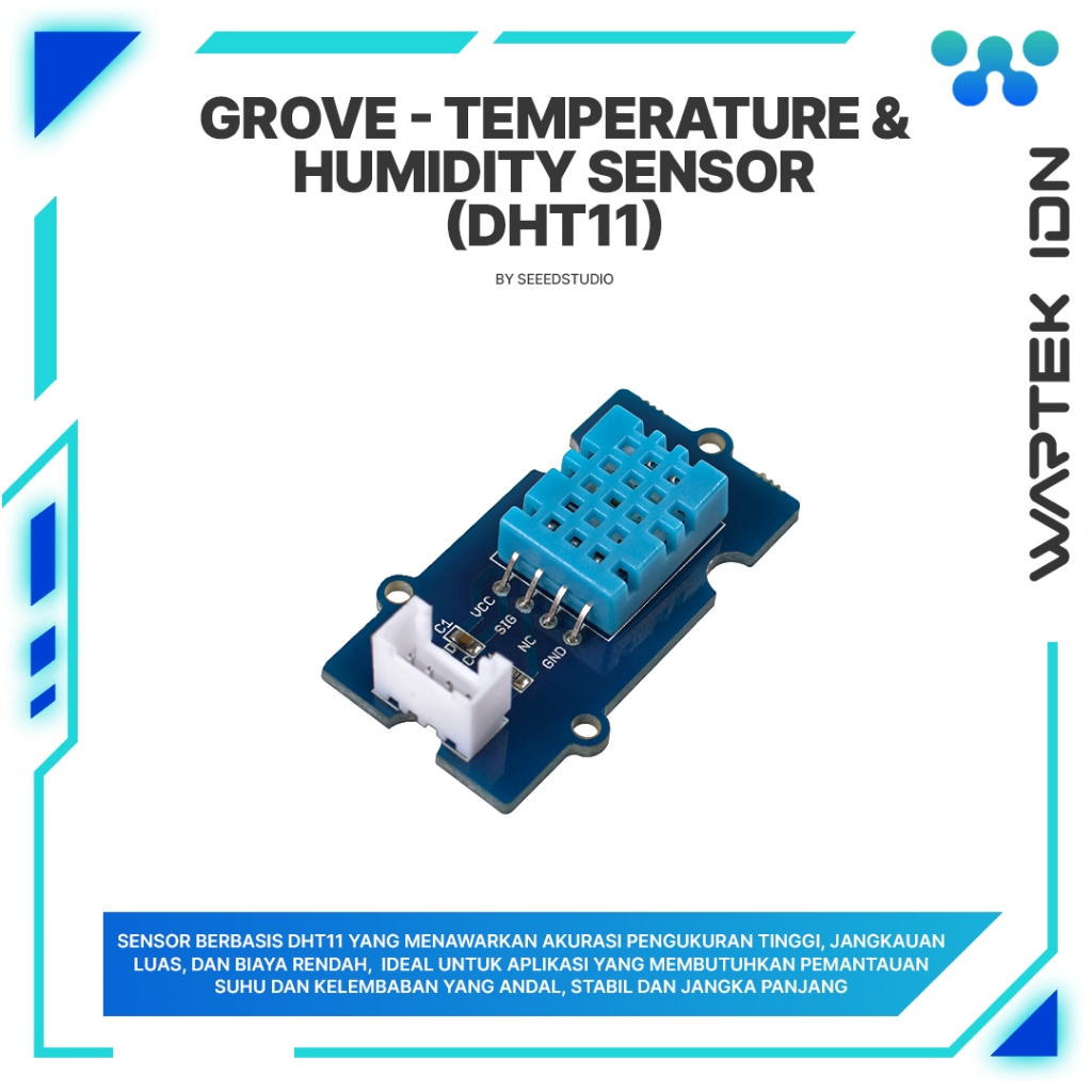 Grove - Temperature & Humidity Sensor (DHT11) by Seeedstudio | Shopee Malaysia