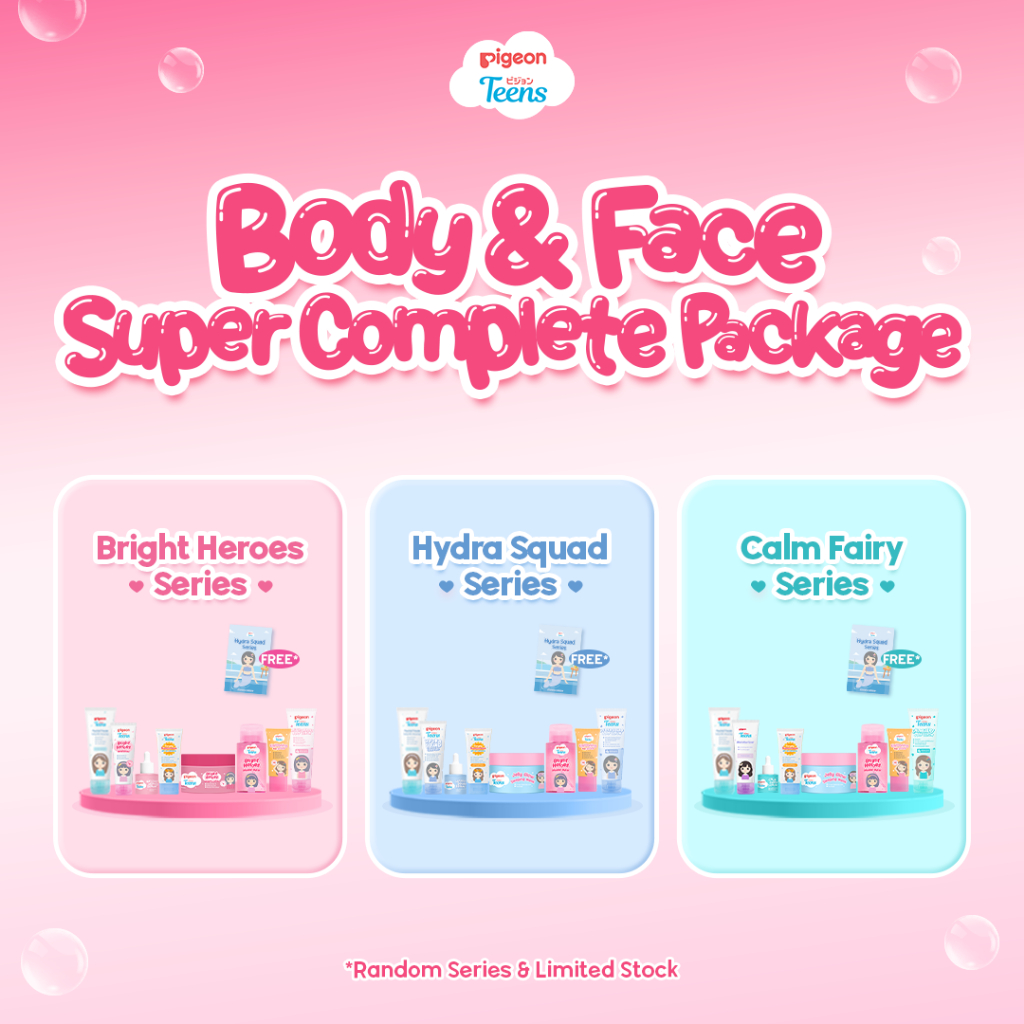 Pigeon TEENS BODY & FACE SUPER COMPLETE PACKAGE | Teen Skincare ...