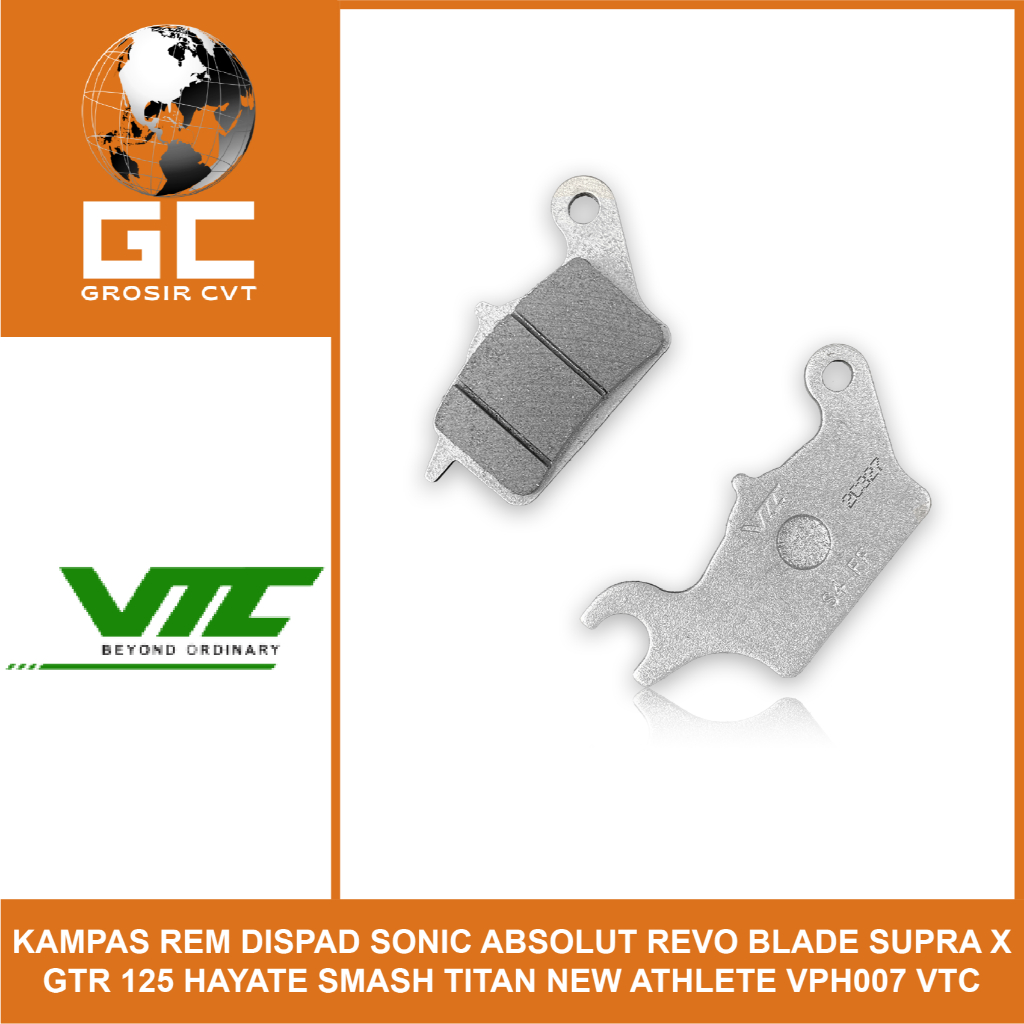 Front Discpad Dispad Brake Pads Supra Revo Sonic Blade Smash Titan ...