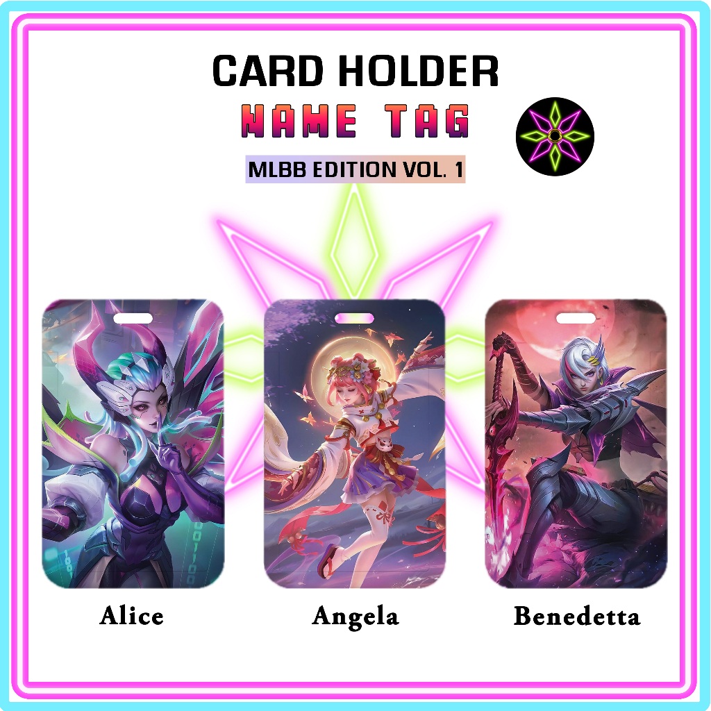 Hikari Print ID Card Holder Mobile Legends Bang Bang Edition Nametag ...