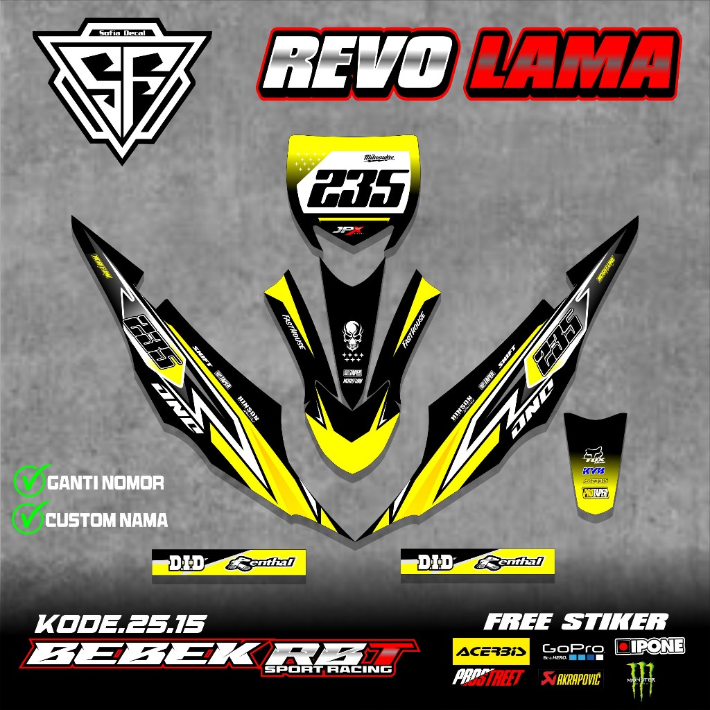 Rbt REVO ABSOLUTE 110 rkt VEGA BEBEK MODIF SUPERMOTO YZ CRF KLX RBT new ...