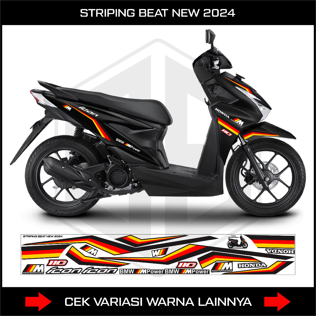 Striping beat new 2024 / decal sticker honda new beat esp 2024 | Shopee ...