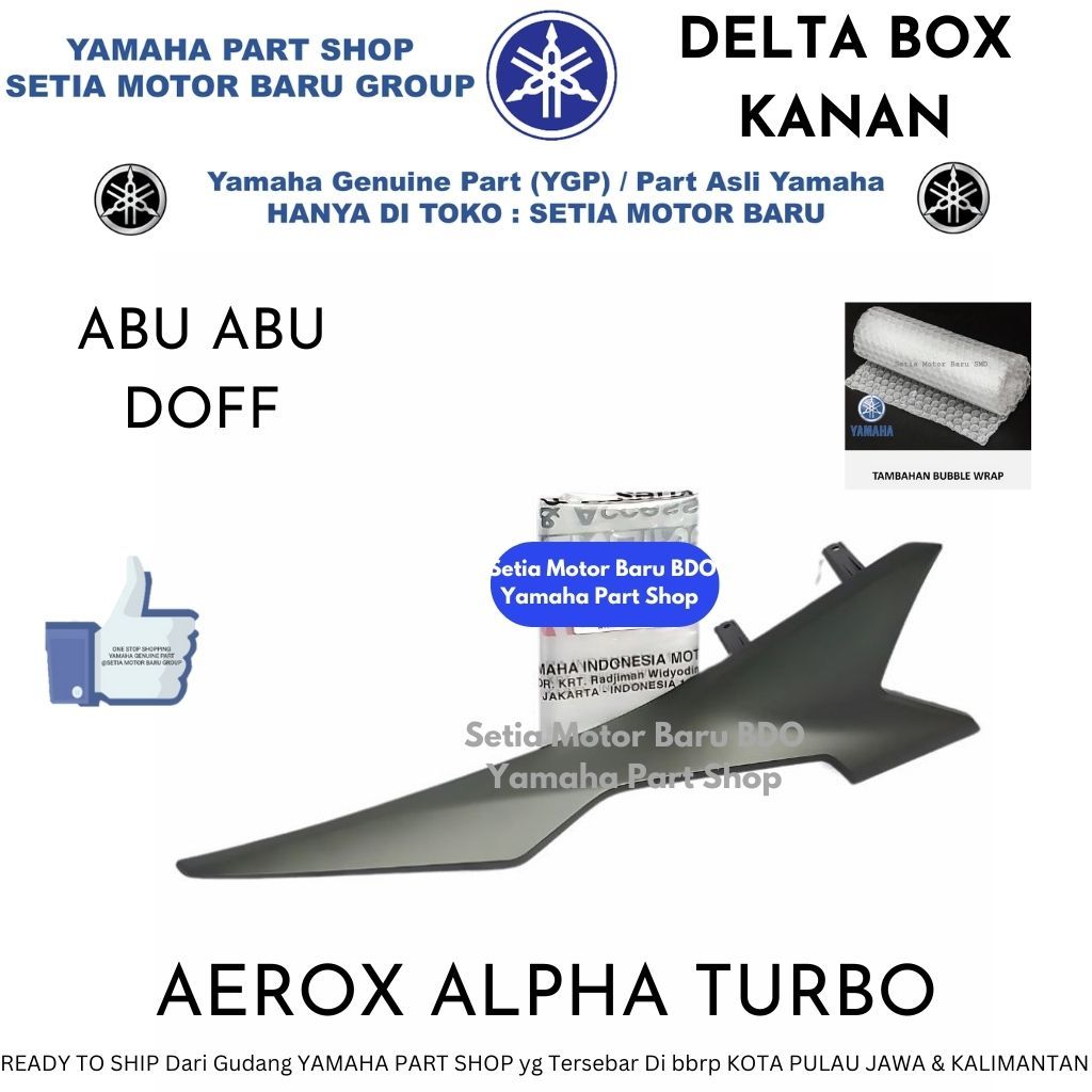 Delta Box Right Gray Doff Aerox Alpha Turbo Mat Dark Gray Metallic A ...