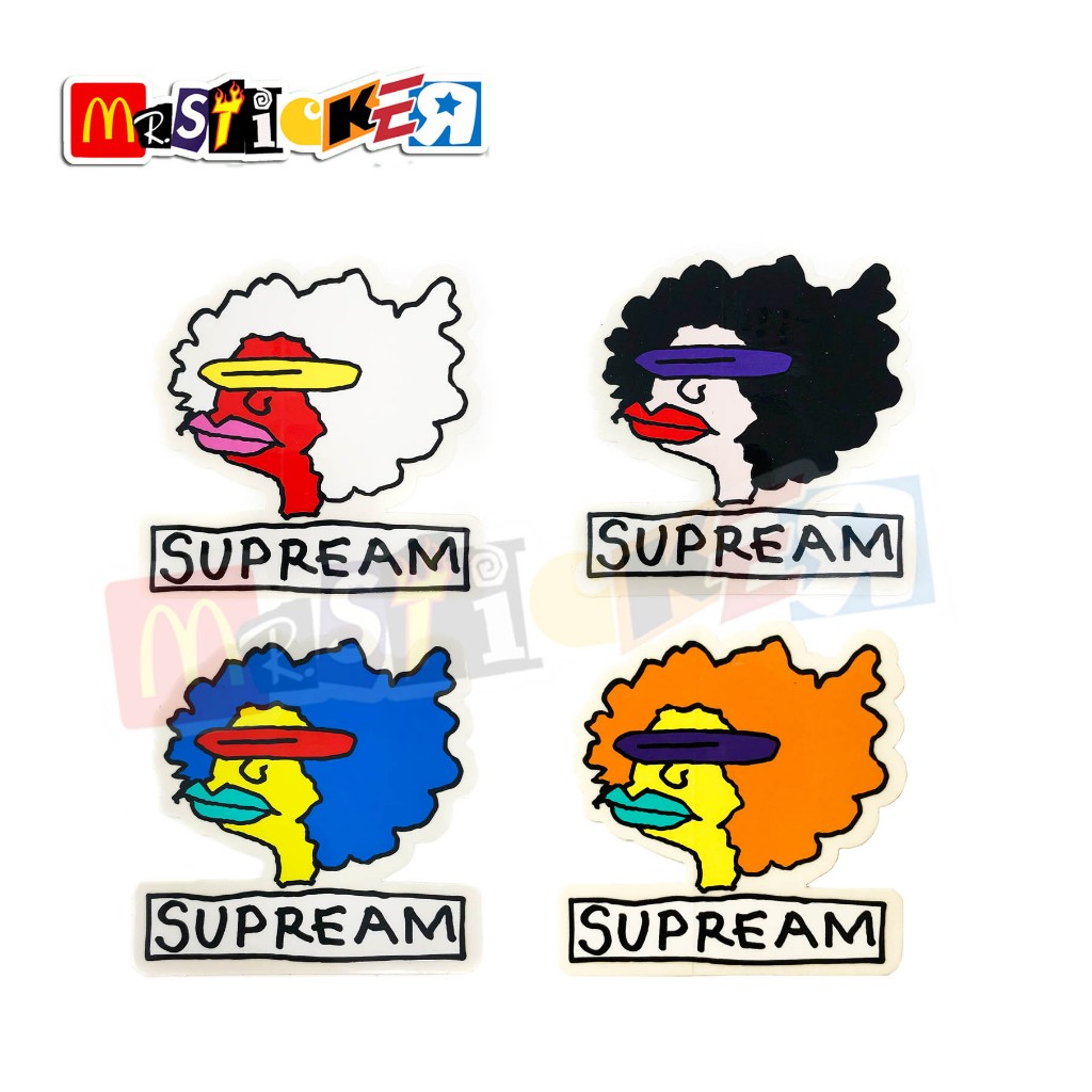 Supreme x Mark Gonzales Gonz ramm head graphic logo sticker supream ...