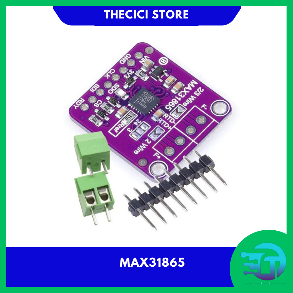 MAX31865 Temperature Module PT100/PT1000 Sensor RTD to SPI | Shopee ...