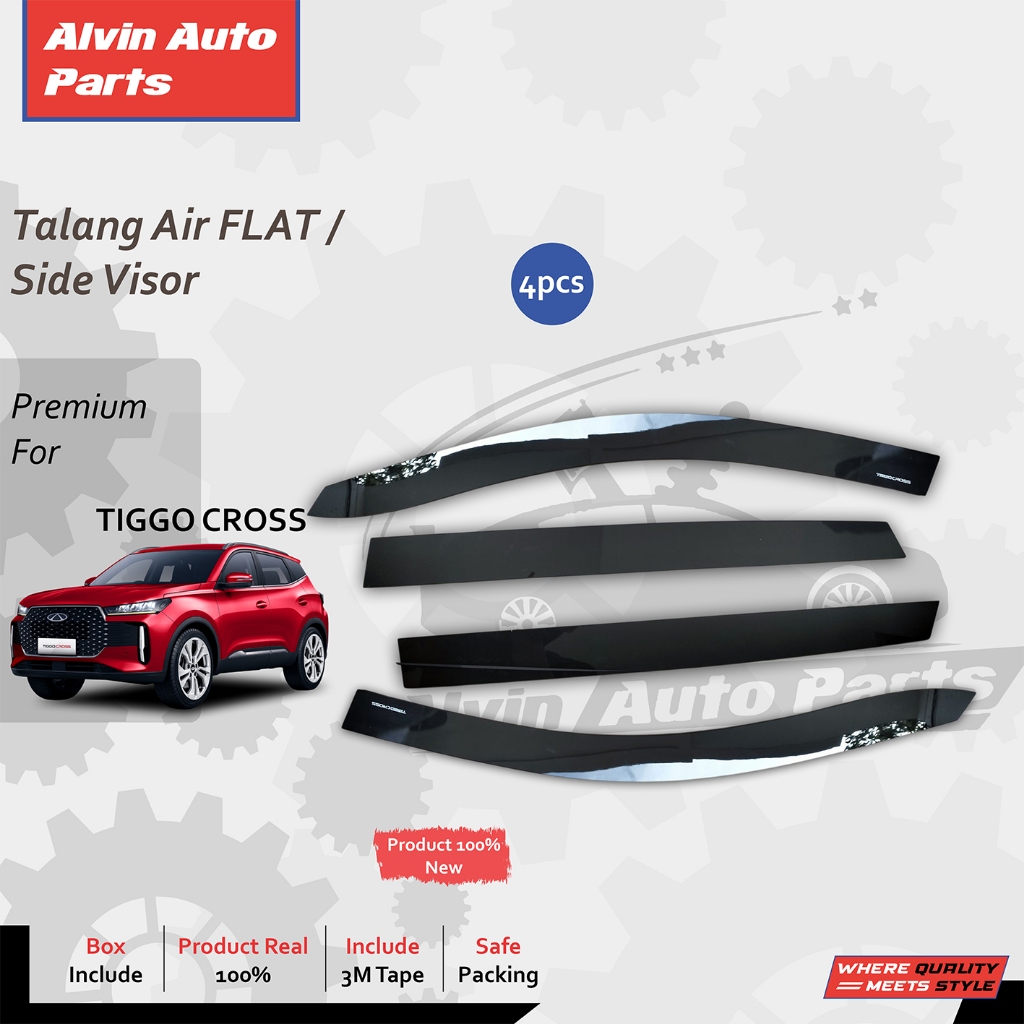 Tiggo CROSS FLAT WATER GUTTER / TIGGO CROSS FLAT SIDE VISOR / TIGGO ...