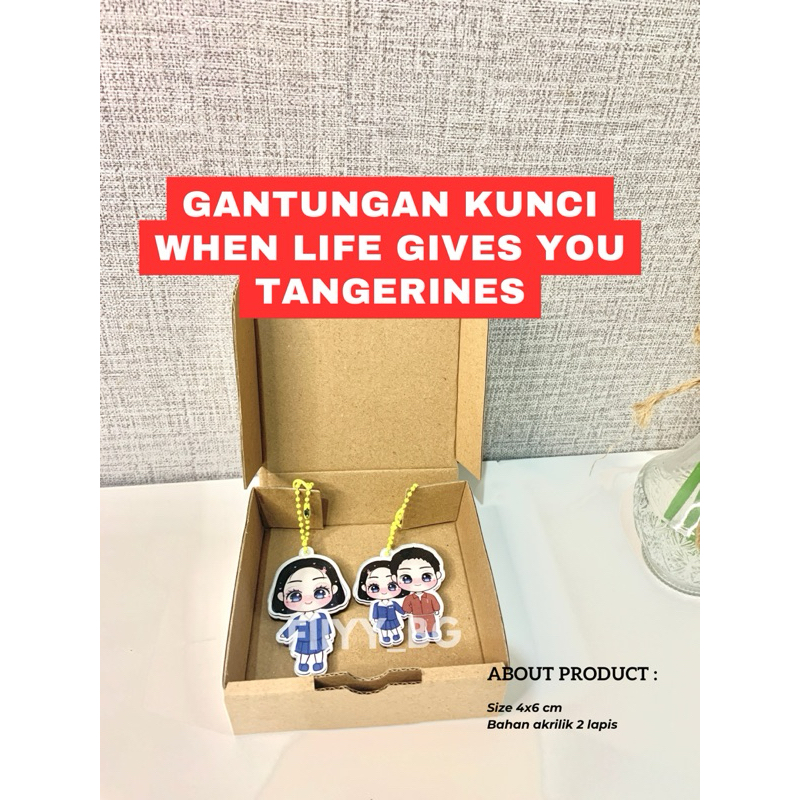 GANTUNGAN When Life Gives You Tangerine keychain key chain Park Bogum ...