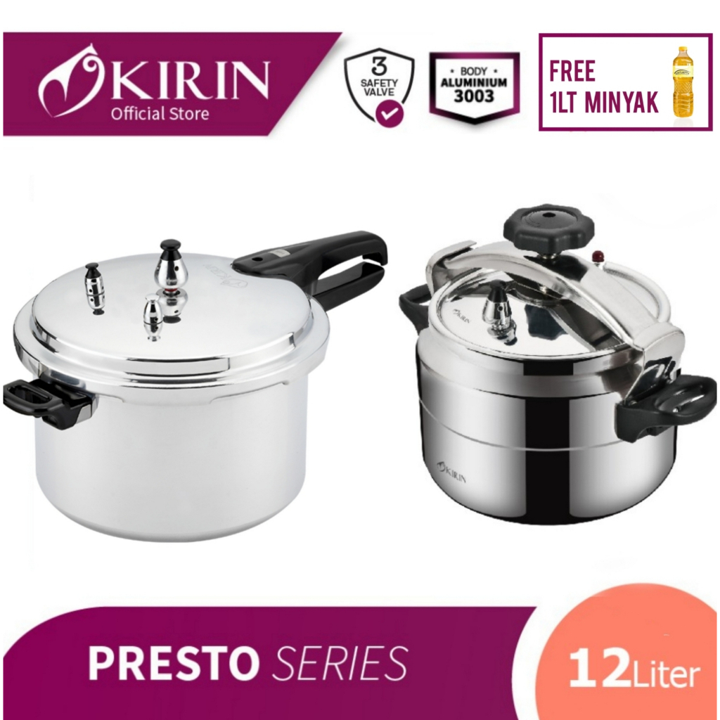 Kirin KCP 120 Induction Pressure Cooker 12 Liter Kirin Pressure Cooker ...