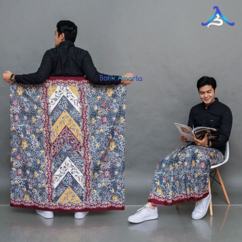 Men's batik sarong, adult, Gus iqdam motif, Gus kautsar polymicro batik ...