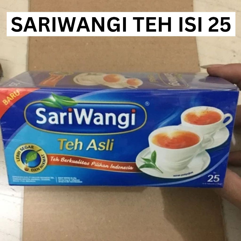 HITAM Sariwangi TEA BAGS CONTAINS 25 ORIGINAL TEA BAGS BLACK TEA BAGS ...