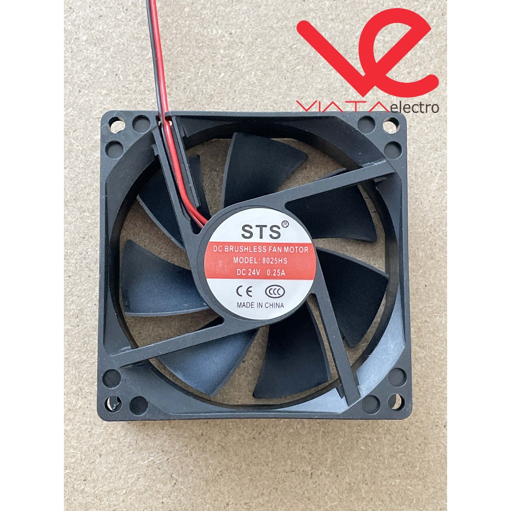 Fan DC 24V 8cm BRUSHLESS FAN DC FAN 8x8cm THICK COOLING EXHAUST 8cm FAN ...
