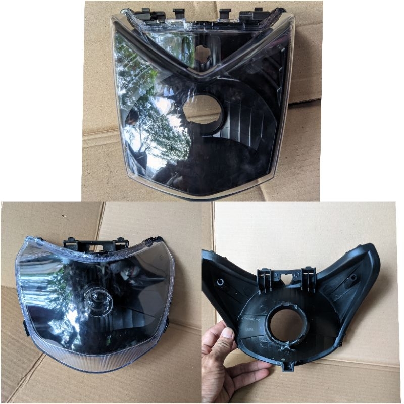 Custom Headlight Reflector Songket Mount H4 for Underbone and Automatic ...