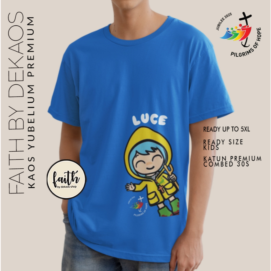 YUBELIUM LUCE JUBILEE YEAR 2025 CATHOLIC T-SHIRT LUCE PILGRIMS OF HOPE ...