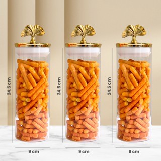 Ideame [Toples CONTAINS 3PC & 4PC ] Snack Glass Jar Set / Eid Hampers ...