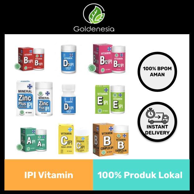 IPI Multivitamin Supplement - Vit C Vit B Complex Vit D Vit E Mineral ...