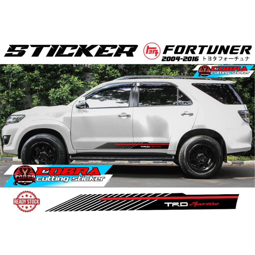 Toyota FORTUNER CAR STICKER CUTTING FORTUNER CAR SIDE BODY STICKER ...