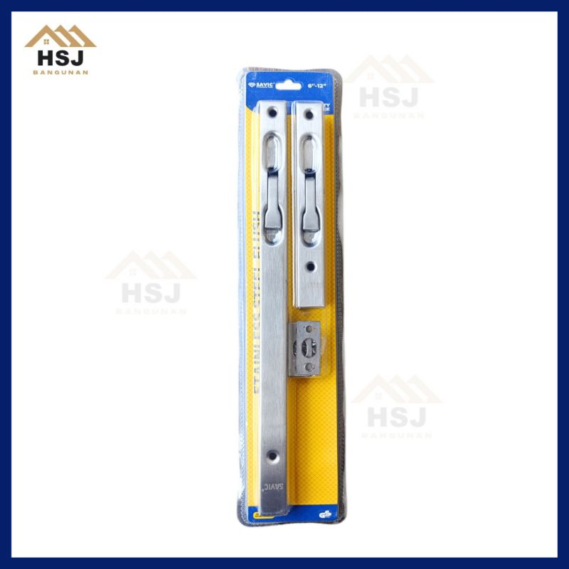 Door Embedded Latch 6 inch - 12 inch Stainless Steel Flush Door Latch ...